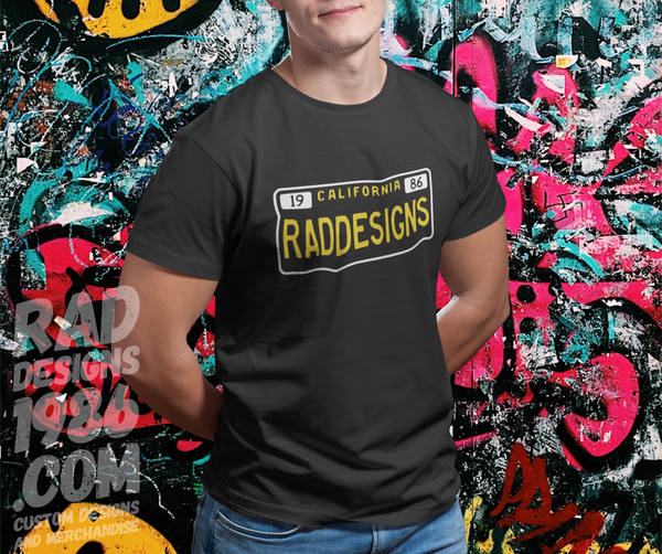 Rad Designs - California Classic Plate – Rad Designs 1986